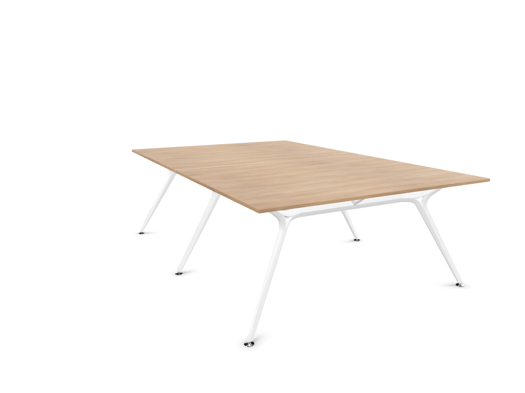 Arkitek Designer Bench desk - White Frame– Loop Workplace Furniture