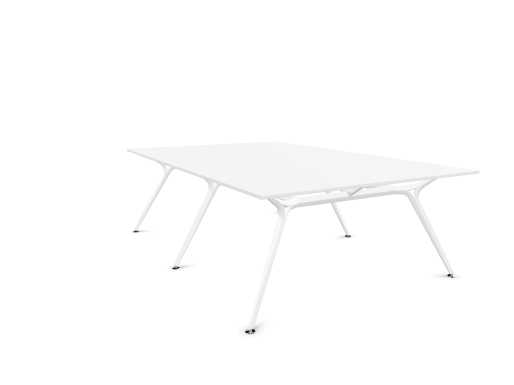 Arkitek Designer Bench desk - White Frame– Loop Workplace Furniture