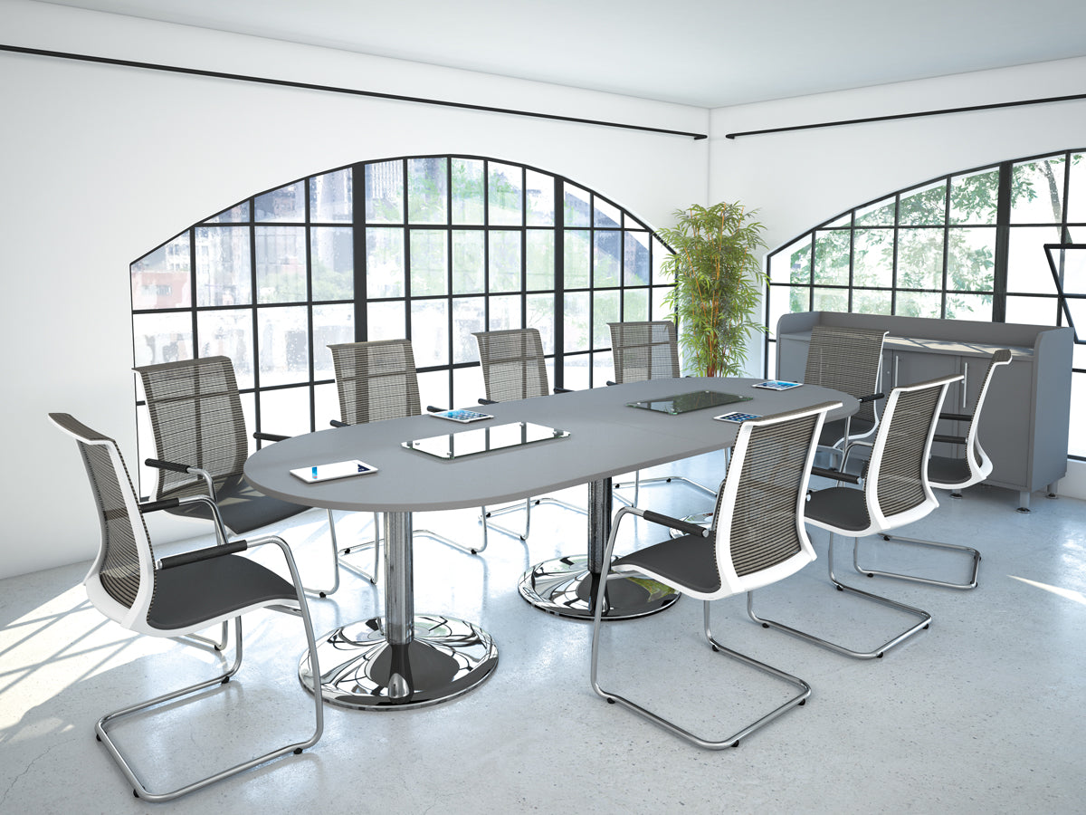 Kingston Elliptical Boardroom Tables With Tuilp Legs — Loop Workplace ...